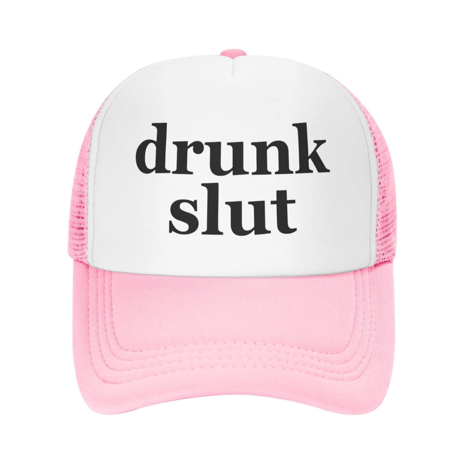 Snapklik.com : Drunk Slut Hat Unisex Adult Trucker Hats Adjustable Cap ...