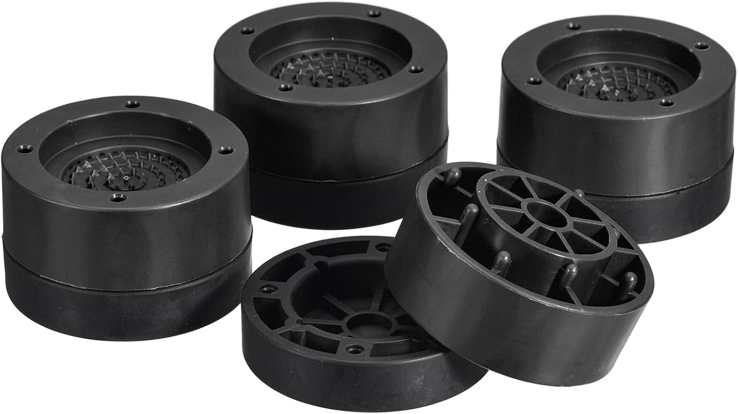 Amazon.com: uxcell Round Furniture Risers 4 Set, Height 1.38 ...