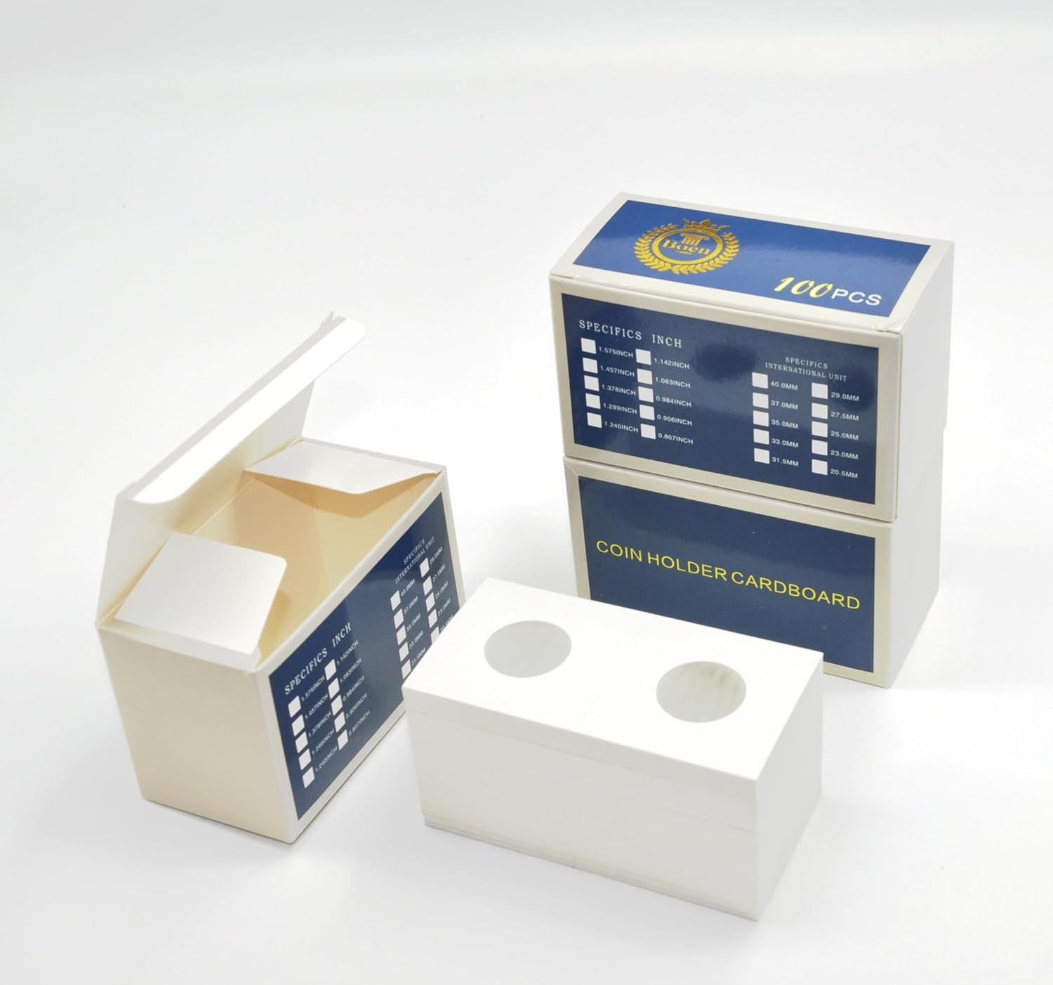 Amazon.com : Boen 300Pcs 23mm/(0.9 Inch) Coin Flips for Nickel Coin ...