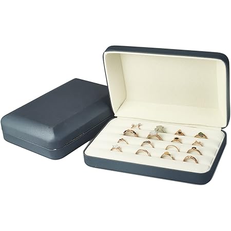 Amazon.com: sadkew Small Ring Organizer Box, Portable Rings Jewelry ...
