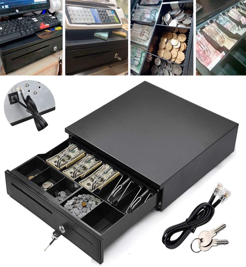 Light-Duty Cash Drawer - Multipurpose Shop Till Drawer - 12V Heavy Duty ...