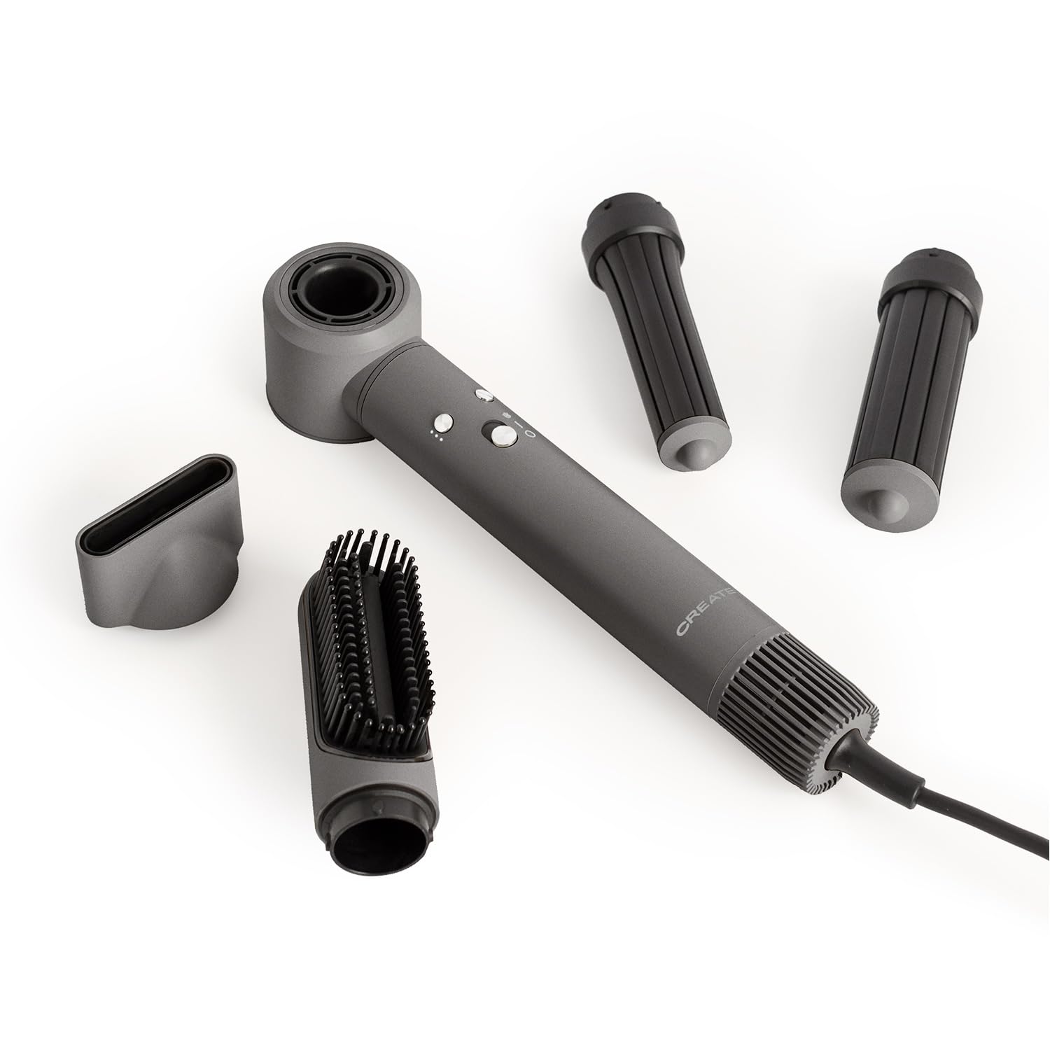 CREATE/ION STYLER PRO/Cepillo de aire secador y moldeador iónico 5 en 1 grafito/Motor DC ...