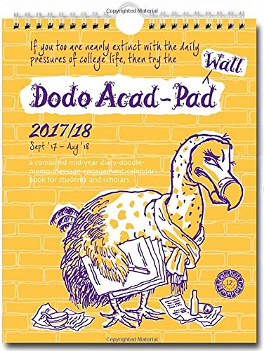 Dodo Wall Acad-Pad 2017-2018 Mid Year Calendar, Academic Yea: NOT A ...