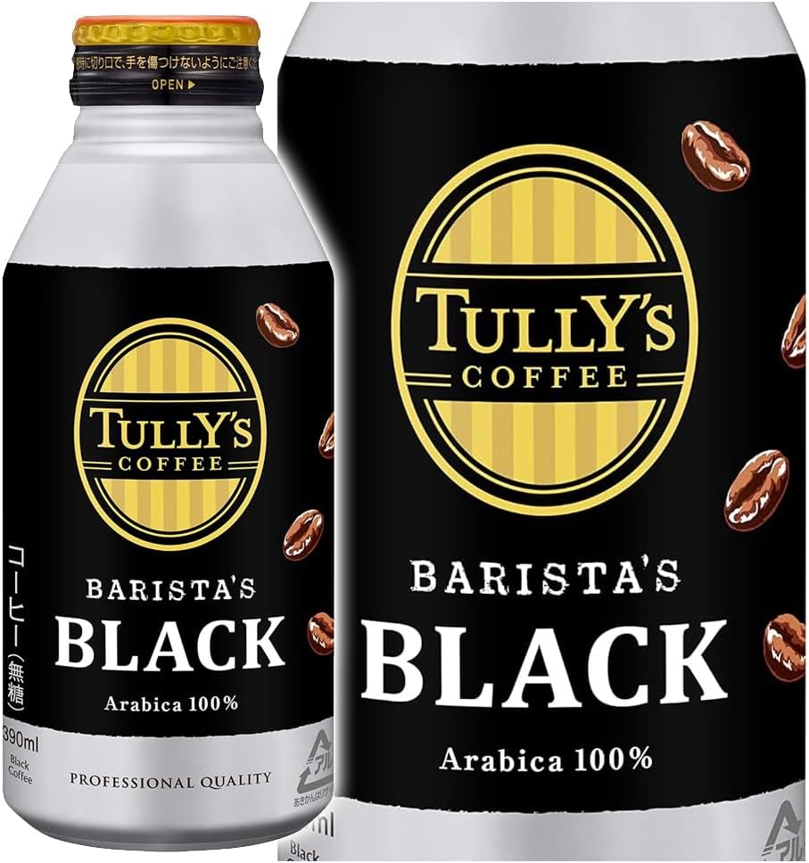 Amazon.co.jp: TULLYS COFFEE Bottle Can BARISTA’S Barista's Black Sugar ...