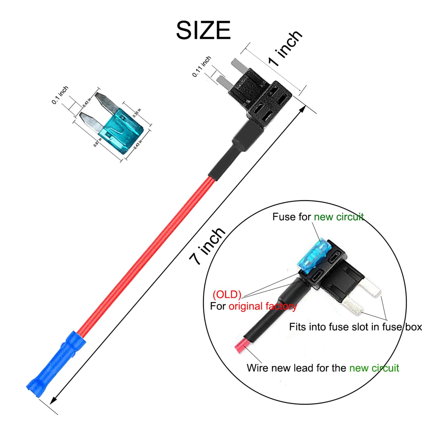 Snapklik.com : MuHize Mini Fuse Taps - Upgraded 10 Pack Auto Fuse ...