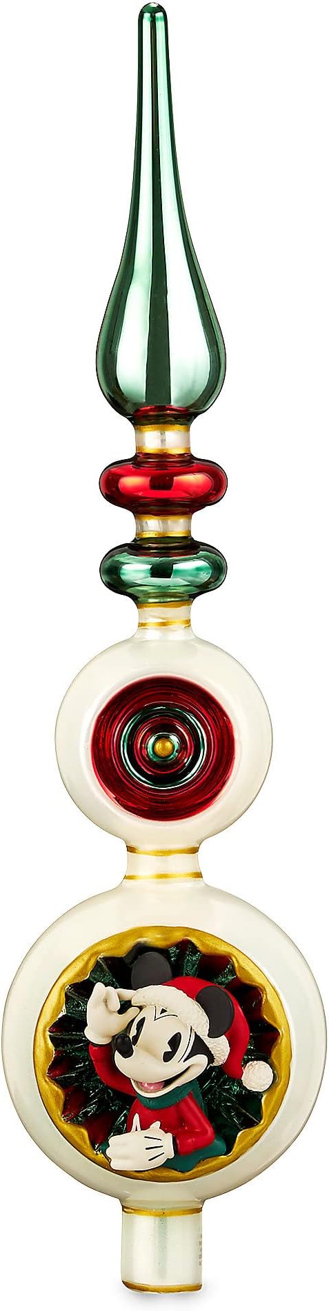 Amazon.com: Disney Mickey and Minnie Mouse Holiday Tree Topper : Home ...