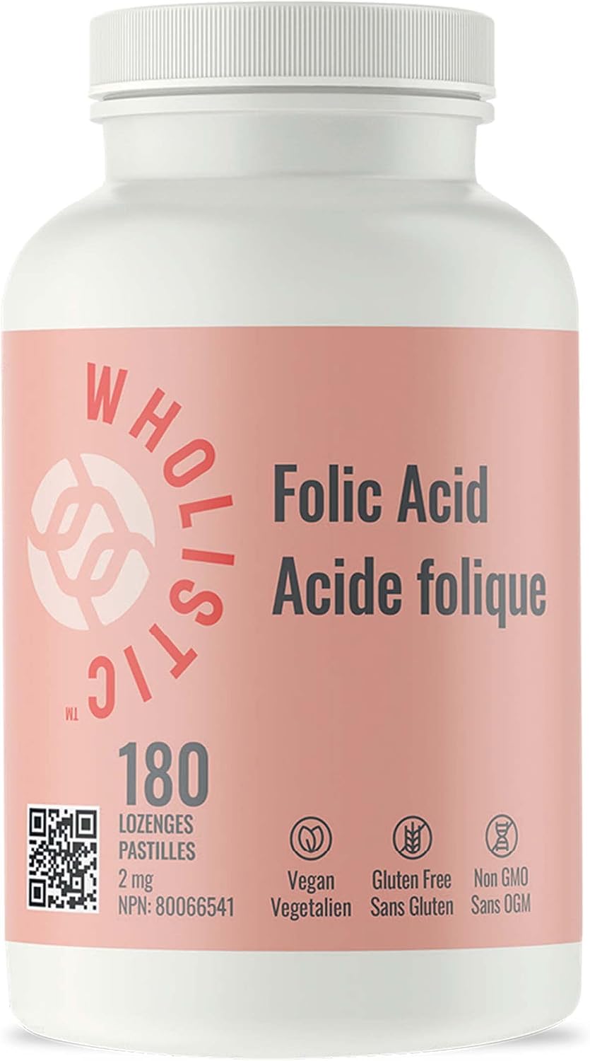 Wholistic Folic Acid - 180 lozenges : Amazon.ca: Health & Personal Care