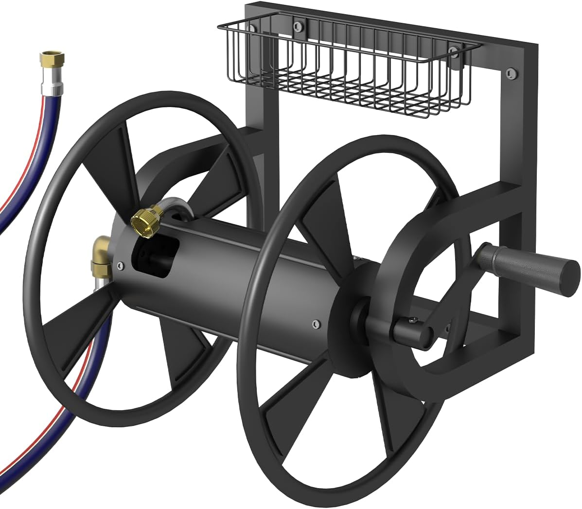 Amazon.com : Suncast Handler Durable Hard Plastic Wall Mounted Outdoor ...