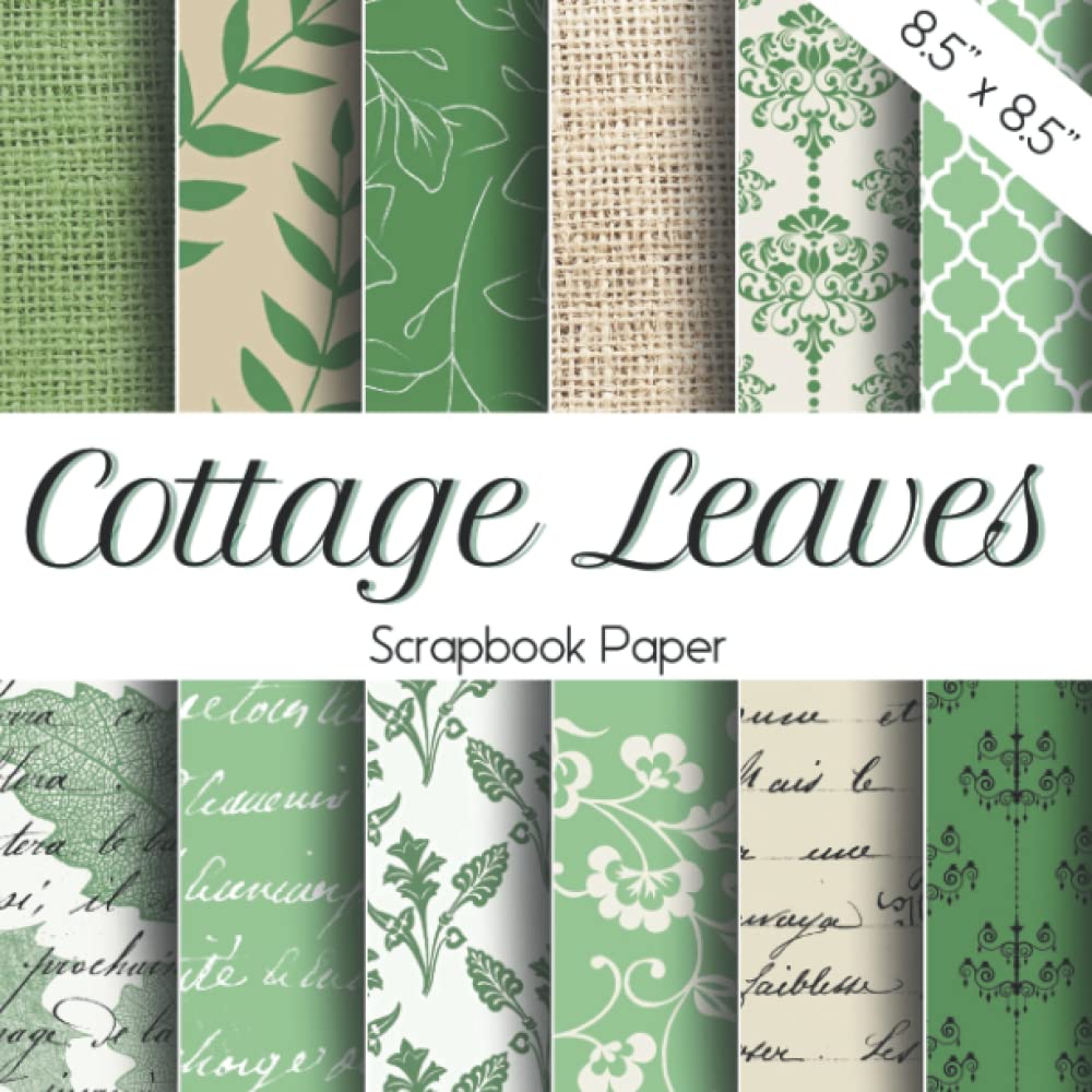 Cottage Leaves Scrapbook Paper Decorative Paper Collection With Pretty ...
