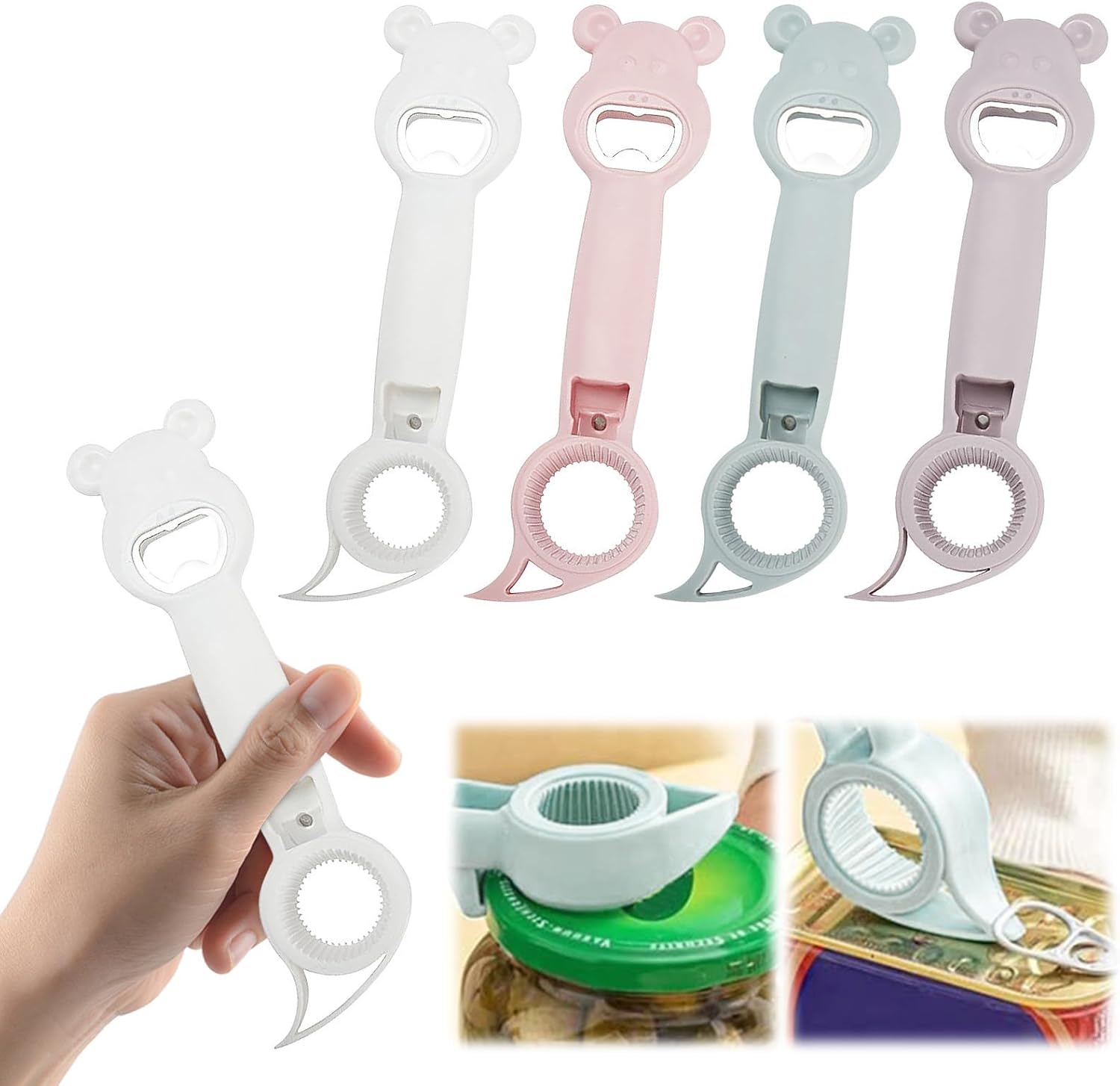 Amazon.com: 4 in 1 Beer Bottle Opener, Multifunction Jar Can Beer ...