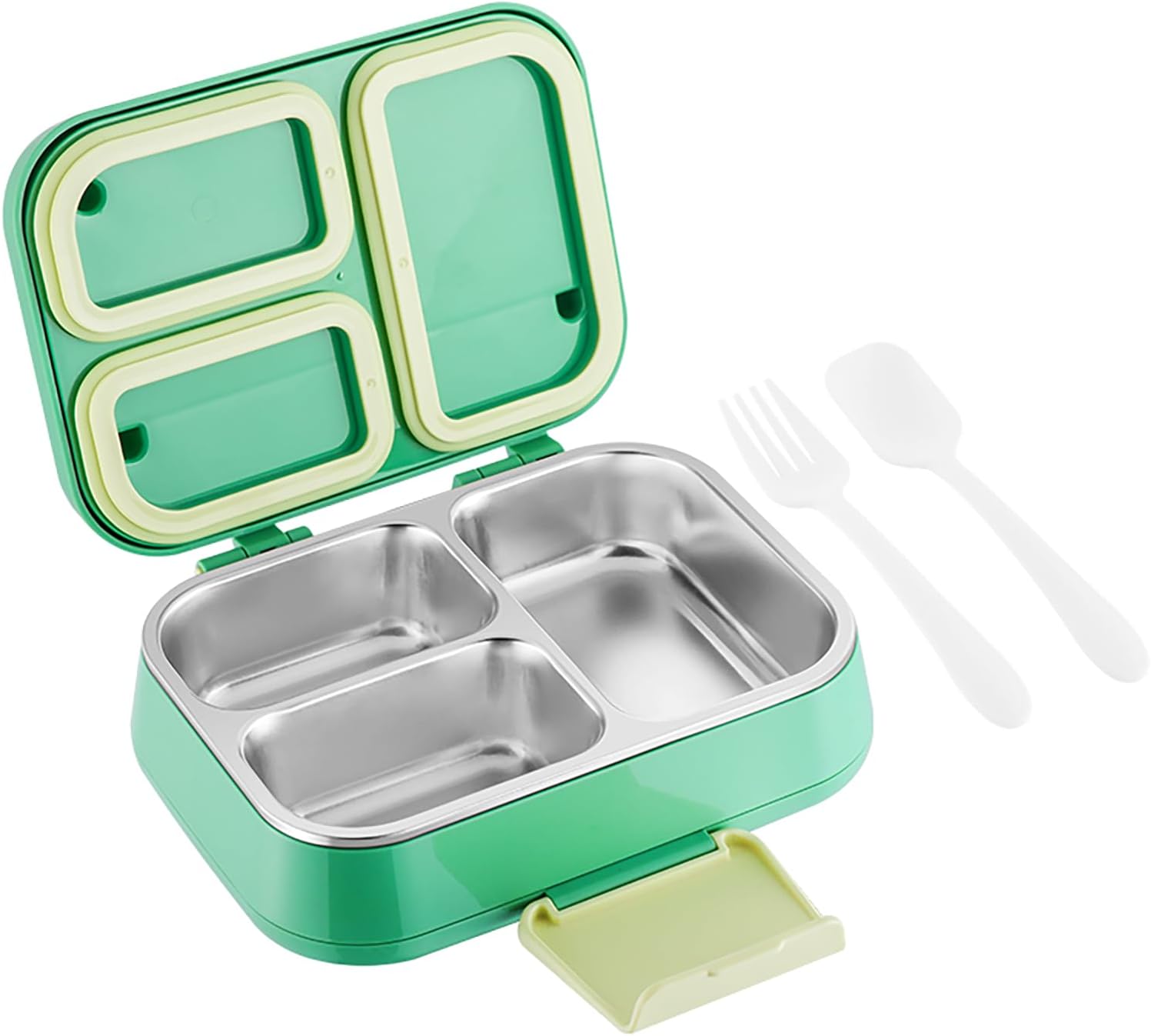 Amazon.com: KSOUSLATU Stainless Steel Leakproof Bento Box Kids, Bento ...