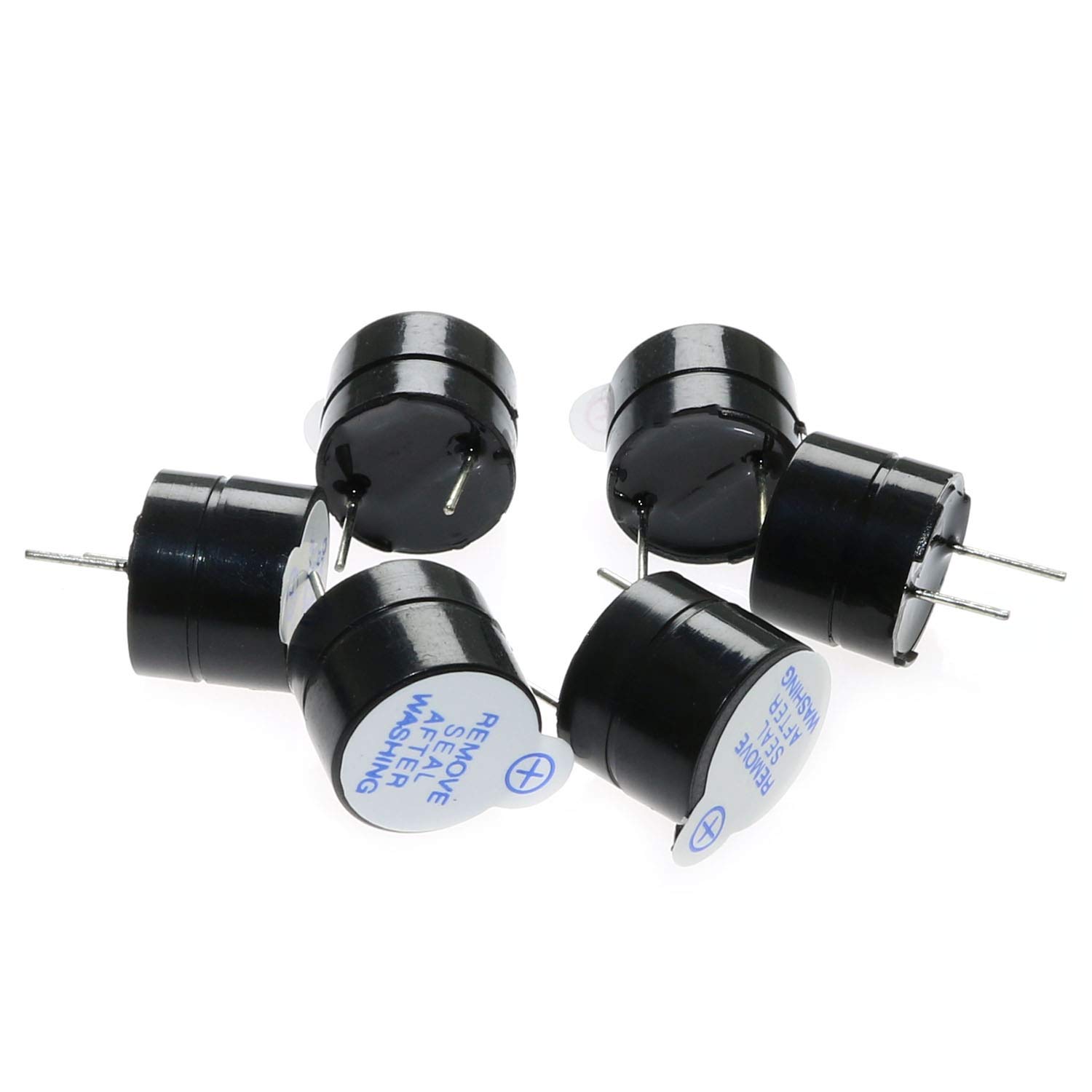Buy ToToT 60PCS Black 5V Electromagnetic Active Buzzer Continous Beep ...