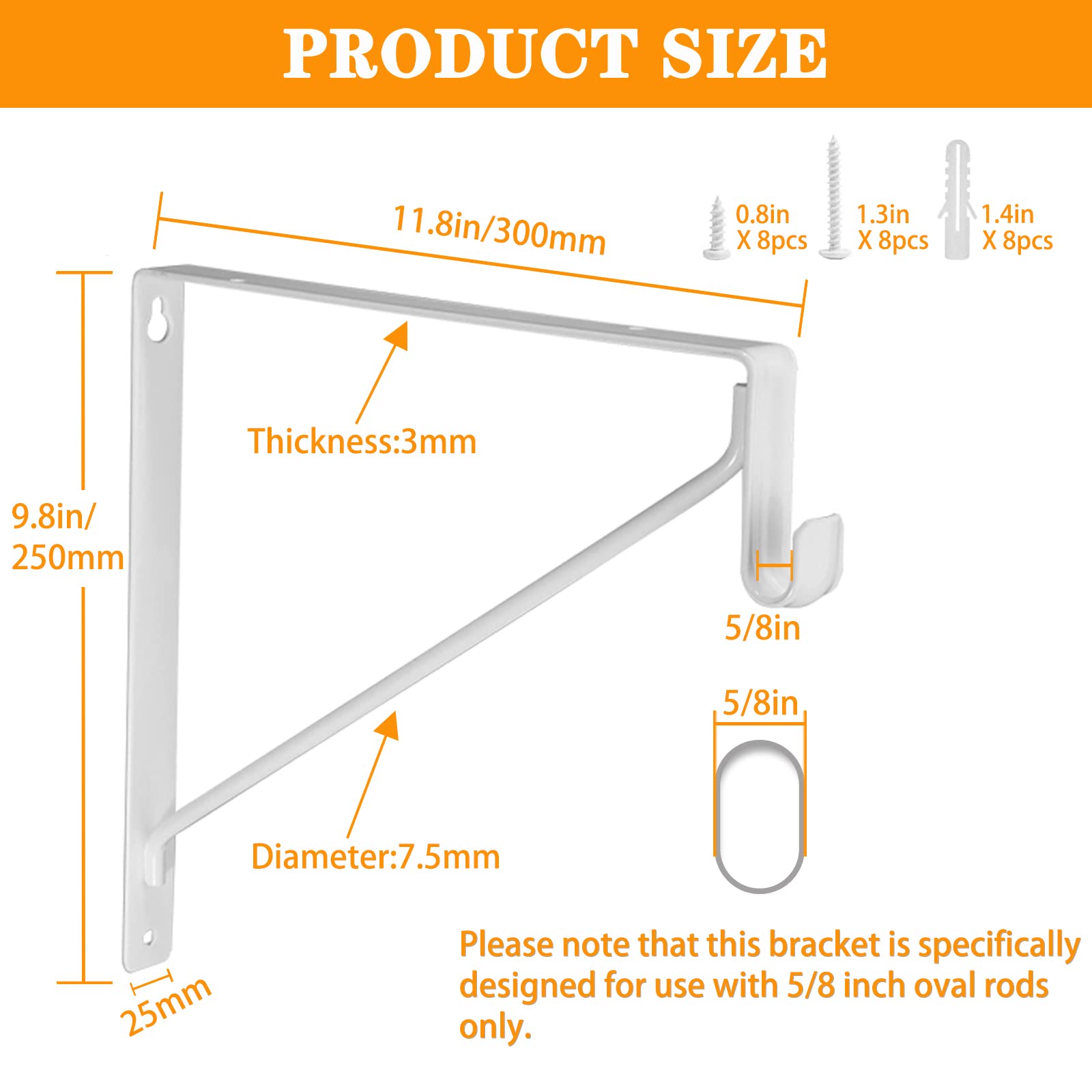 Iron Closet Rod Brackets Walk In Closet Dimensions Layout Achieve A