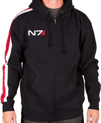 Amazon.com: SLEEK SKINS N7 Hoodie Mass 3 Cosplay Commander Shepard ...