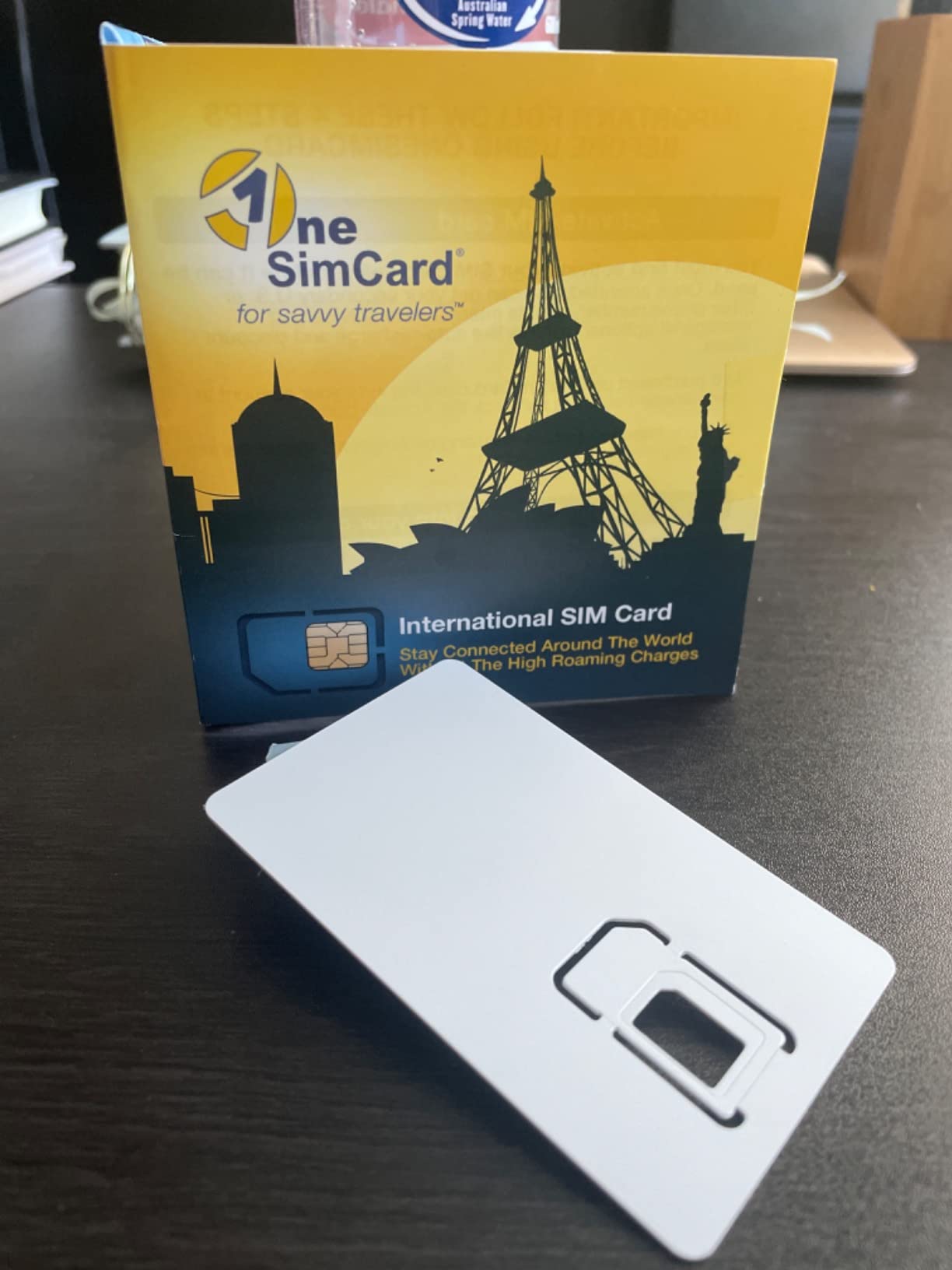 OneSimCard Universal E 3-in-one Travel SIM Card for use in Over 200 ...