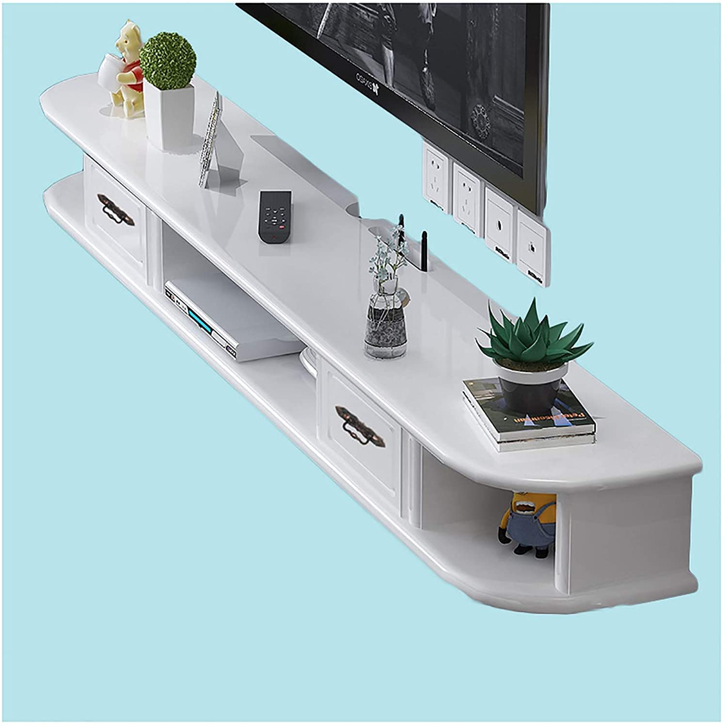 Buy Tv Cabinet Floating Tv Unit Tv Cabinets For Living Room Shelving ...