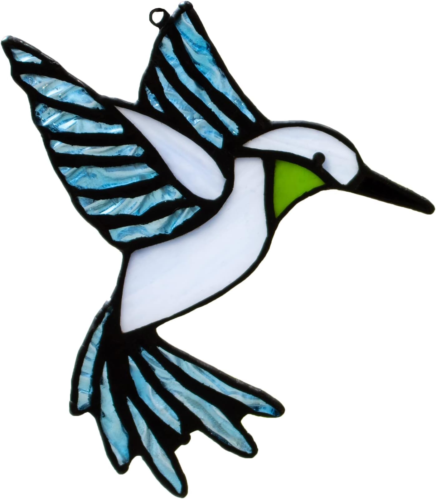 Amazon.com: XL Stained Glass Window Hanging Decor Hummingbird Gifts ...