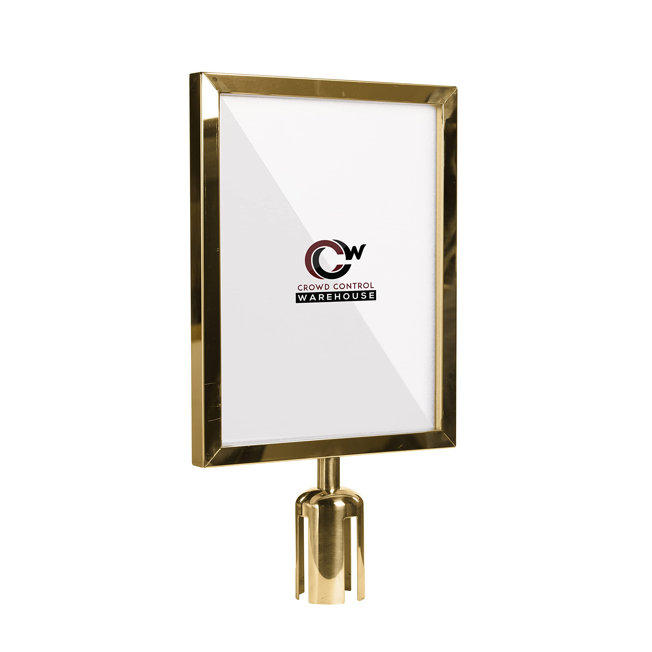 Crowd Control Warehouse Stanchion Post Top Sign Frame, 11 x 14 Inch ...