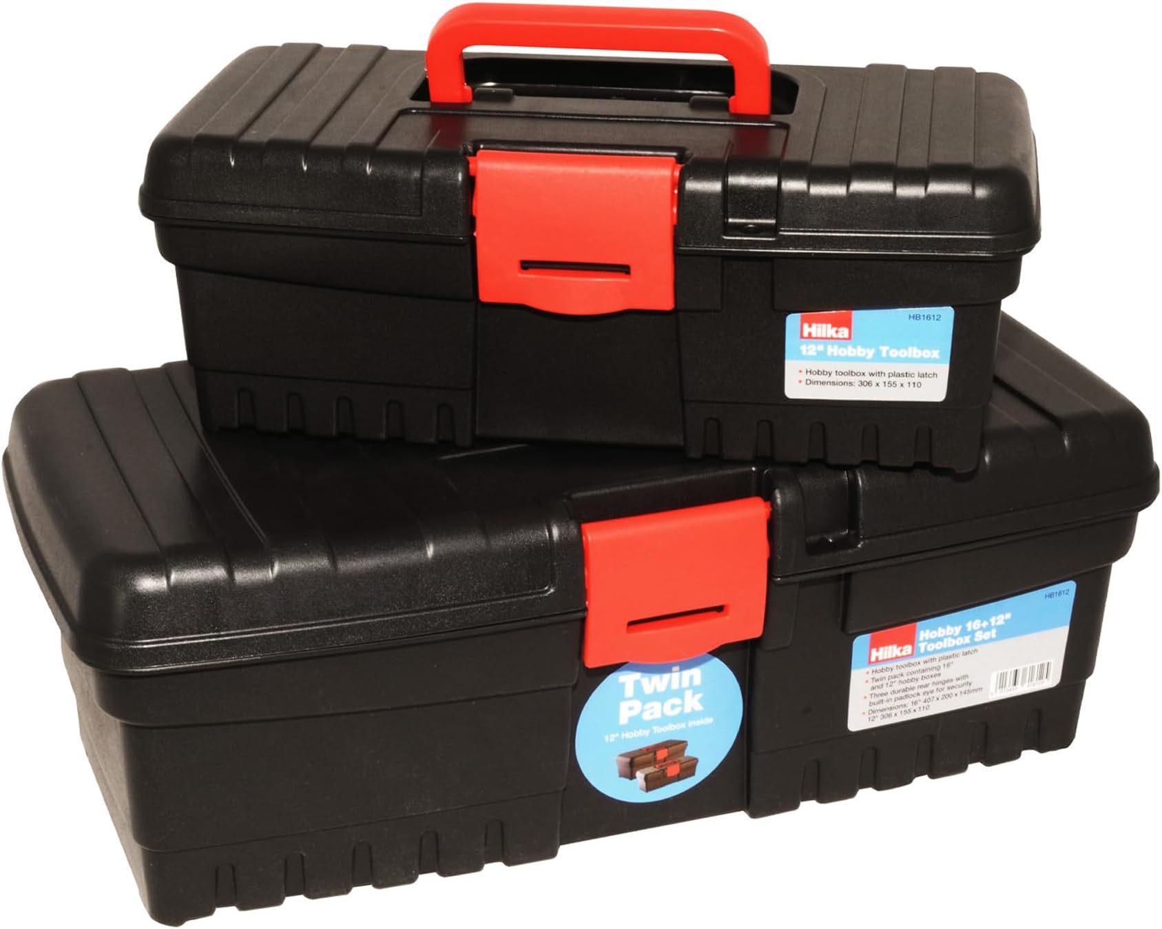 Am-Tech 10" Mini Small Plastic Tool Box With Removable Tray : Amazon.co ...