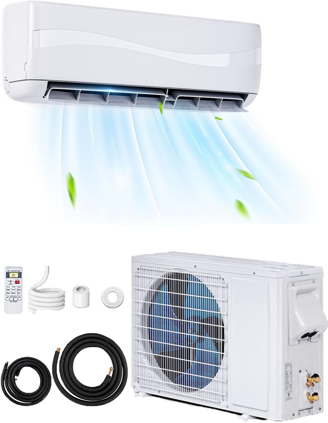 Amazon.com: SIMOE Split Ductless Air Conditioner and Heater Mini Wall ...