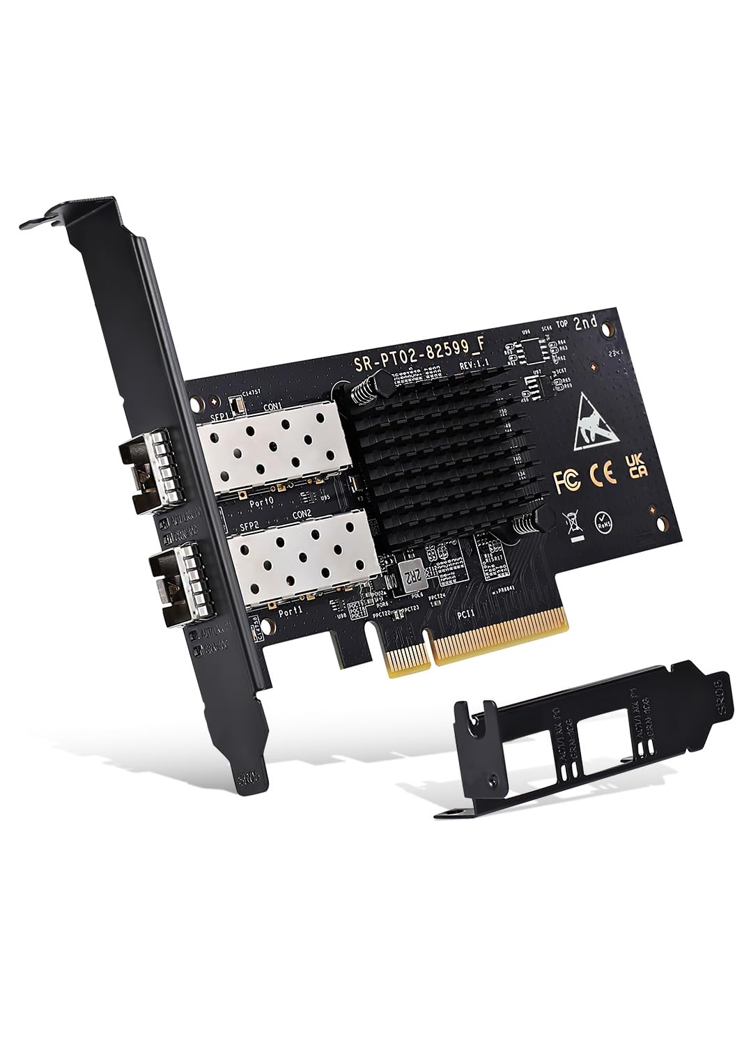 Amazon.in: Buy 10Gb Dual LAN SFP PCI-e Network Card, Intel 82599(X520 ...