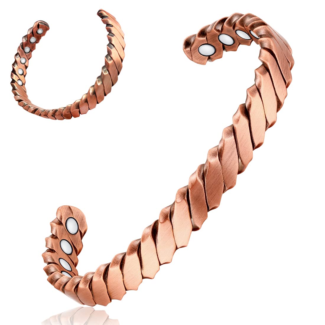 Vicmag Copper Bracelet for Women Men Magnetic Bracelet 12X Ultra ...