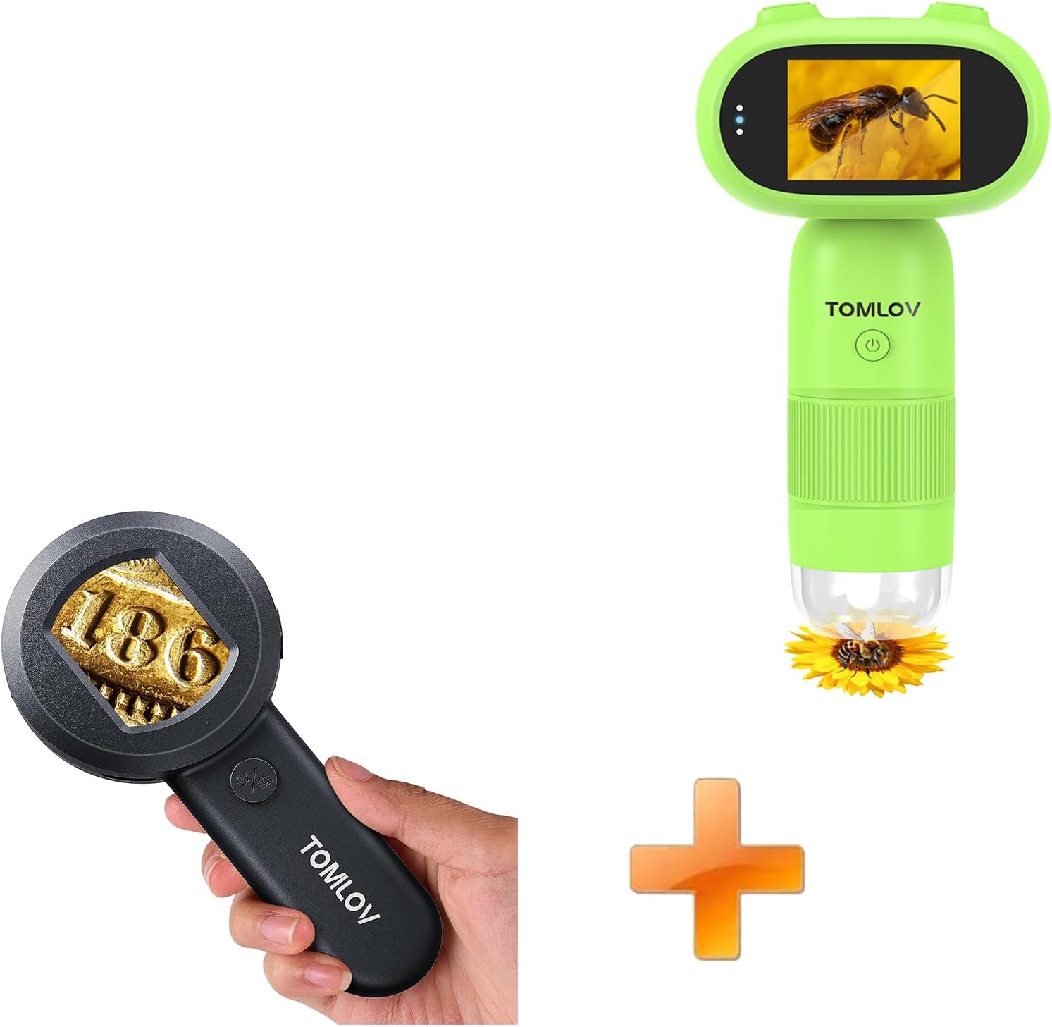 Amazon.com : TOMLOV P30 Microscope for Kids, Portable 1000X Slides ...
