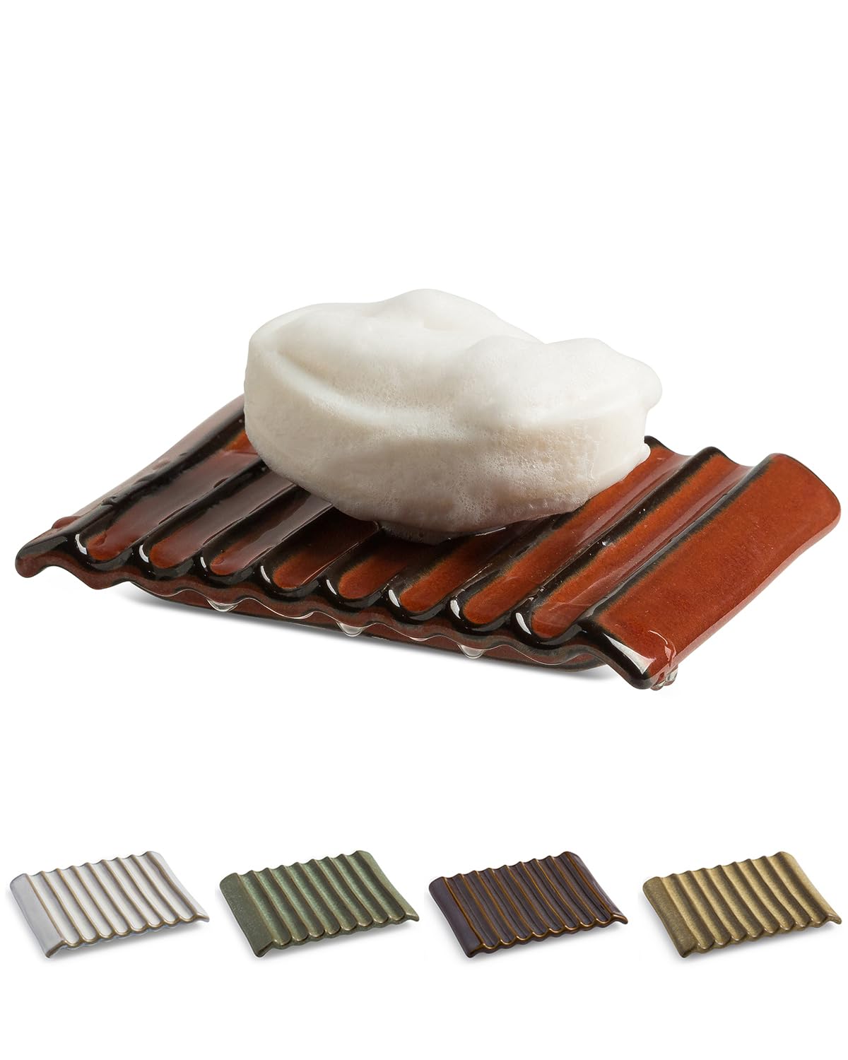 Amazon.com: Bar Soap Holder, Ceramic Soap Dish Japanese Soap Tray for ...