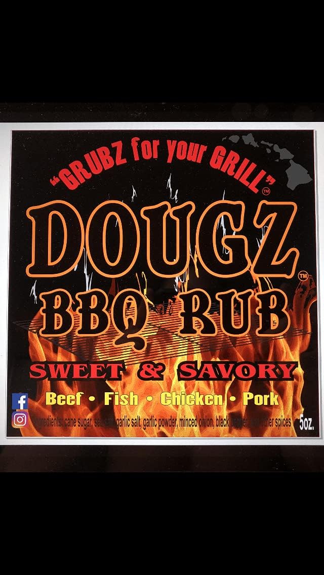 Amazon.com : Pop-Up Mākeke Dougz BBQ Rub - DOUGZ BBQ RUB : Sports ...