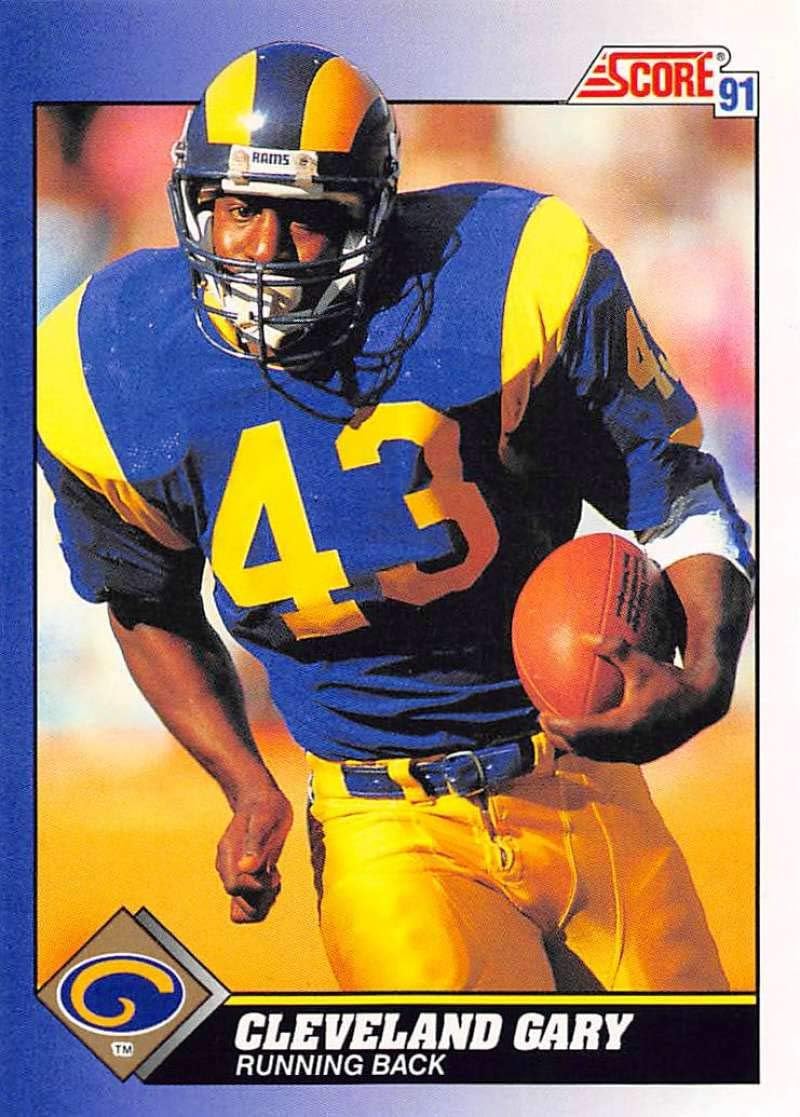 Amazon.com: 1991 Score Football #64 Cleveland Gary Los Angeles Rams ...