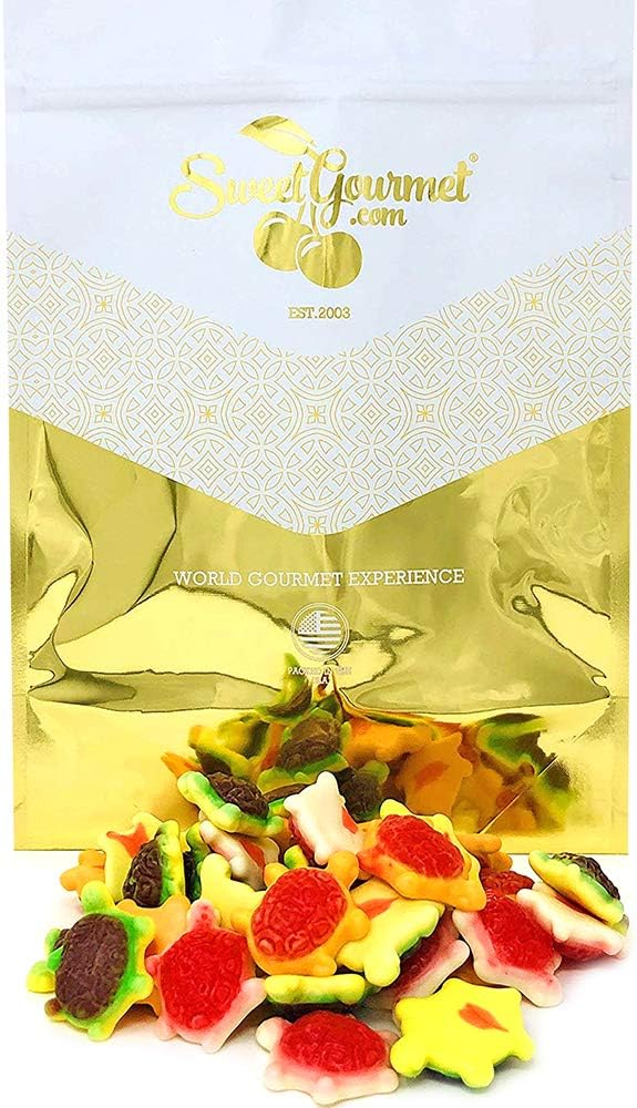 Amazon.com: SweetGourmet Jelly Filled Gummy Turtles | Bulk Candy ...