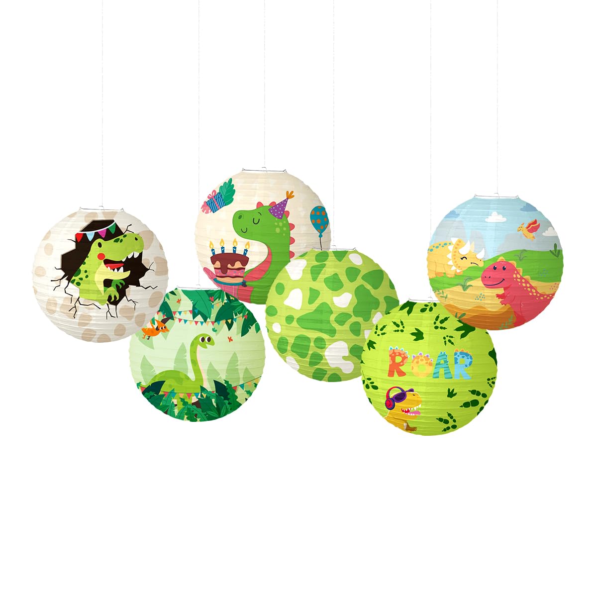 PADRIO Dinosaur Paper Lanterns and Ceiling Hanging Decorations for ...