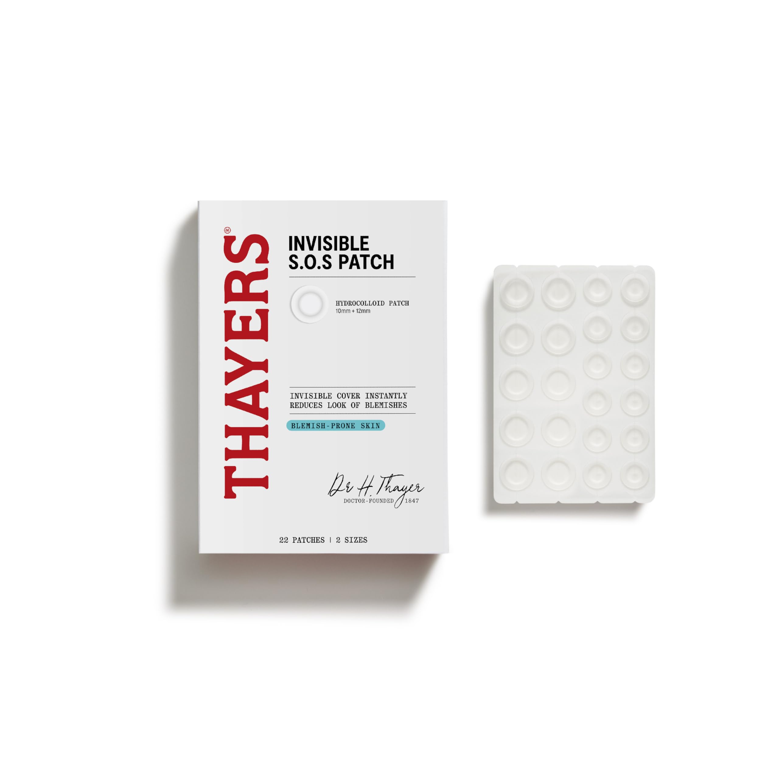 Amazon.com: THAYERS Invisible S.O.S Hydrocolloid Acne Pimple Patch ...