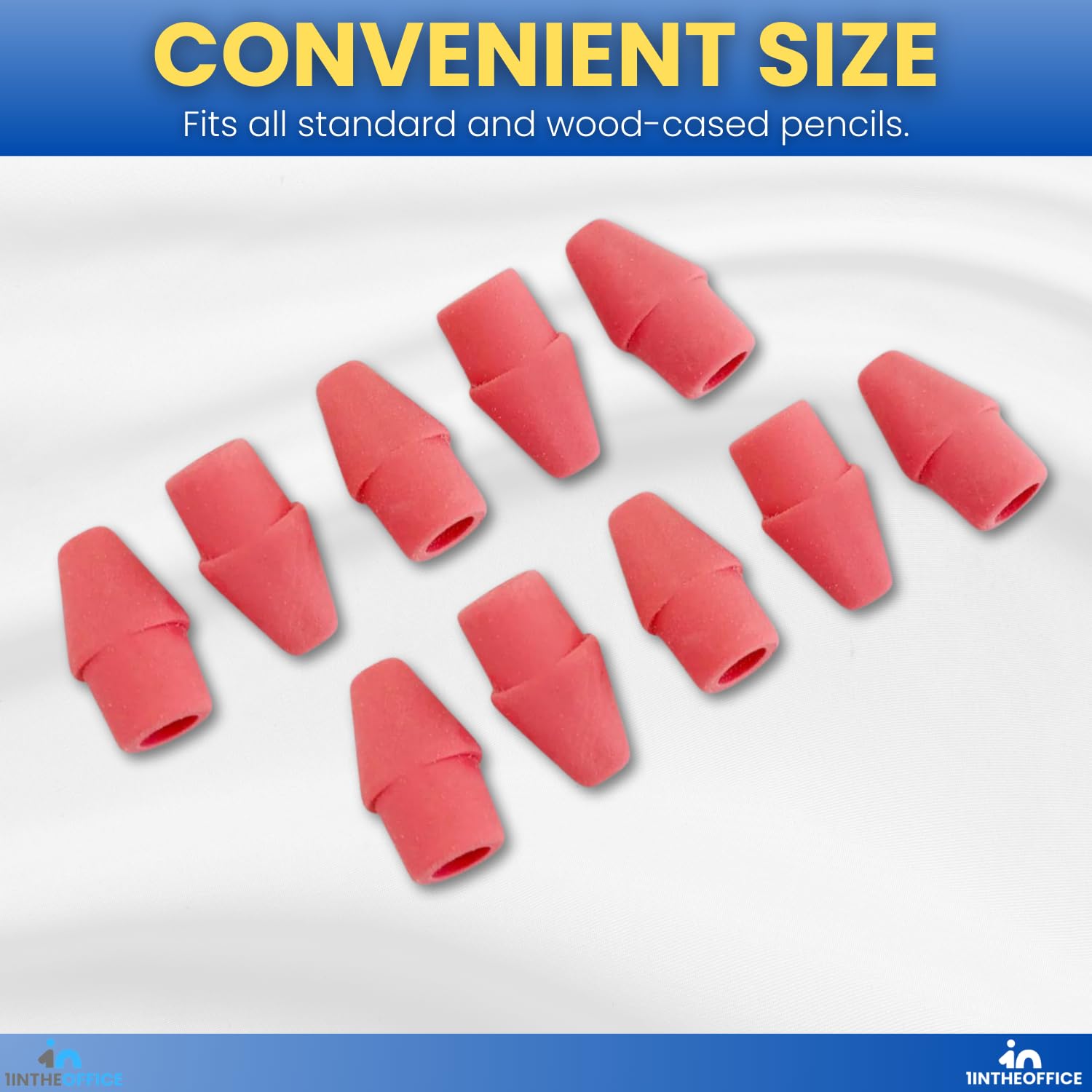 Snapklik.com : 1InTheOffice Pencil Cap Erasers, Assorted Colors ...