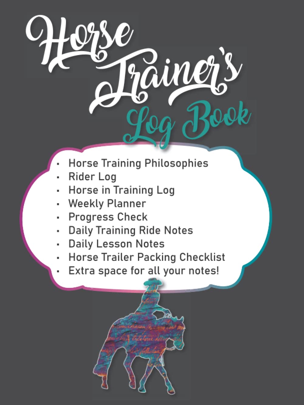 Generic Horse Trainer's Planner: 2023 Daily Ride Journal & Lesson ...