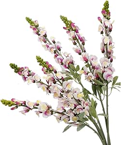 Amazon.com: Artificial Snapdragon Flowers - Realistic Faux Snapdragons ...