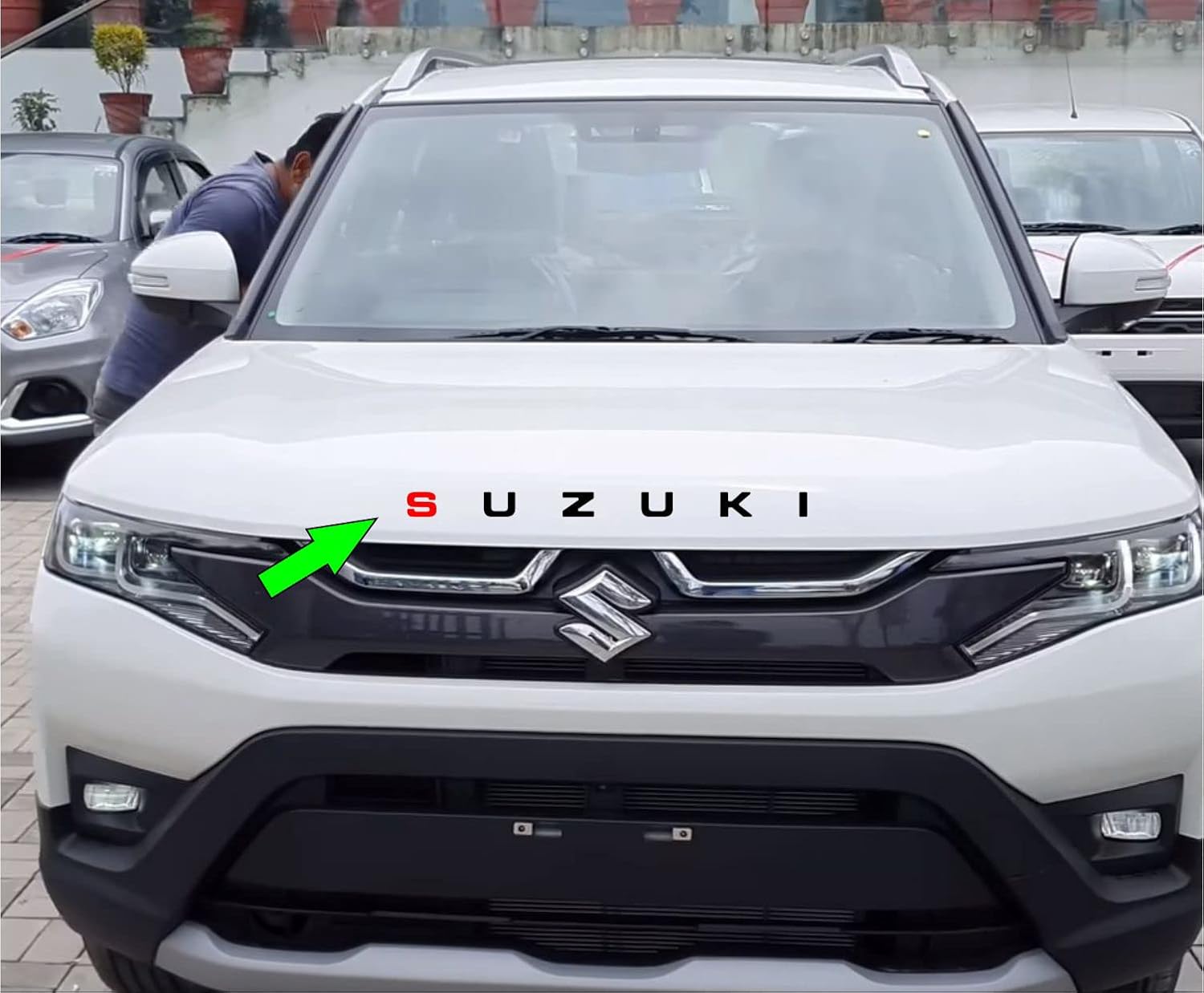 Carmetics Suzuki 3D Letters (Brezza Name Logo Bonnet Alphabets Brezza ...