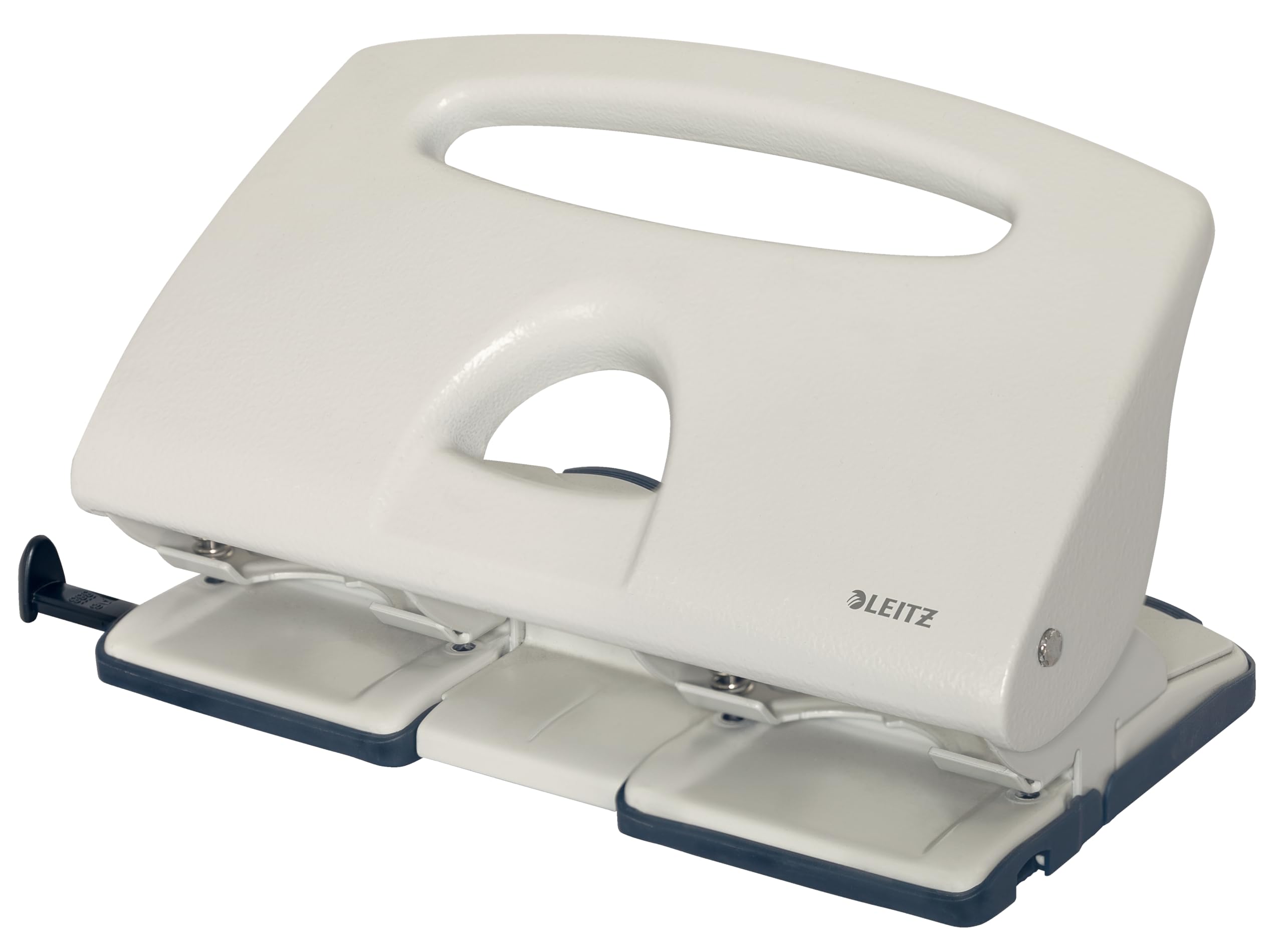 Leitz 4 Hole Punch, 40 Sheets, Guide Bar with Format Markings, Metal ...