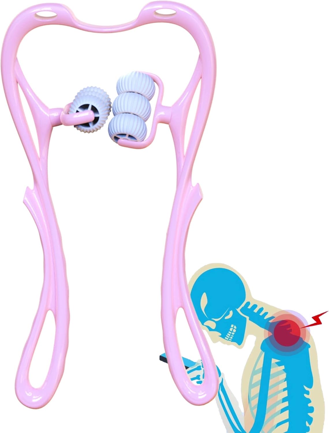 Amazon.com: bwoopop 6 Wheel Neck Massager for Women,Relieve Neck Pain ...