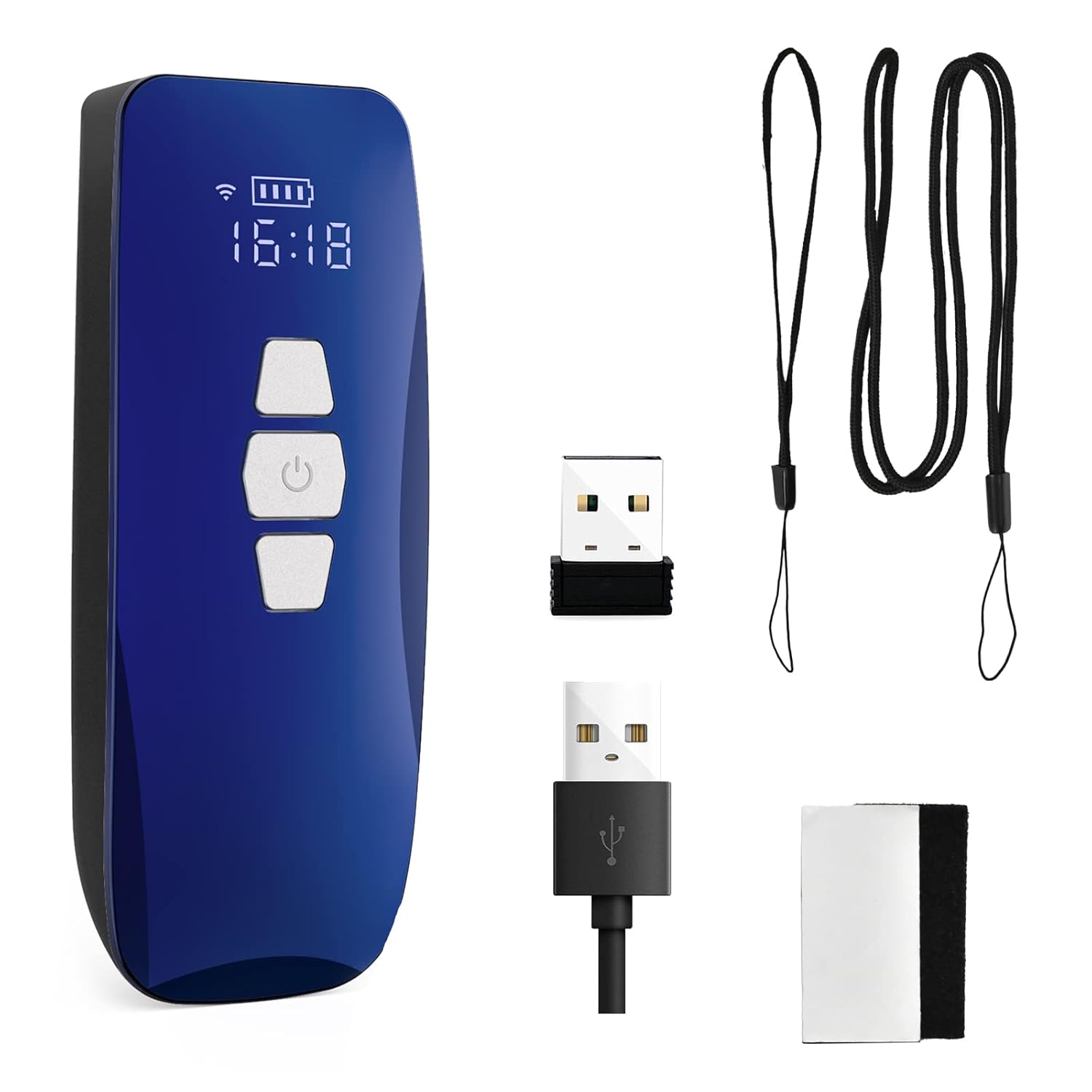 NADAMOO Wireless Barcode Scanner, CCD Bar Code Reader Scanner Portable ...