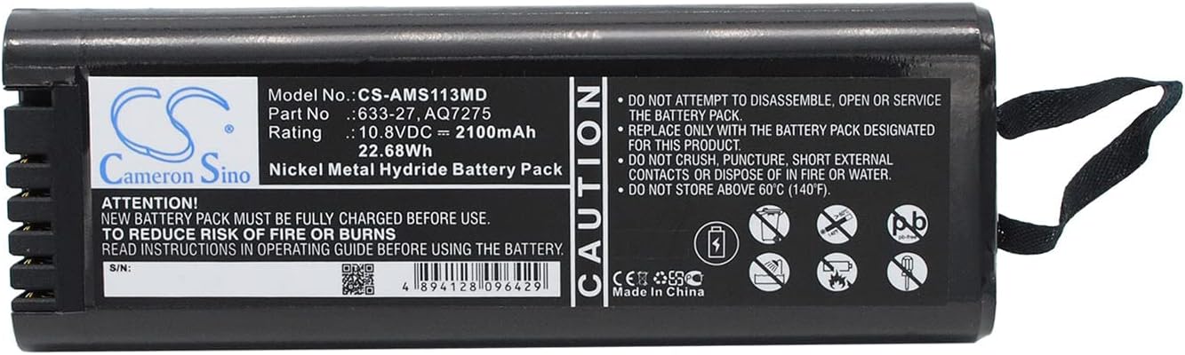 Amazon.com: VINTRONS 2100mAh Battery for ANRITSU 9081D, MS2711A ...