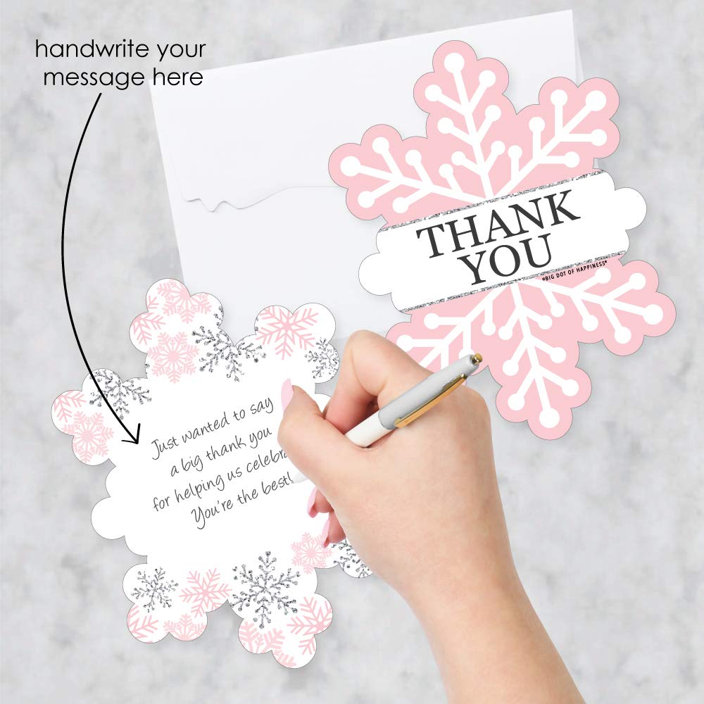 Winter Wonderland Thank You Cards Snowy Winter Wonderland Thank You