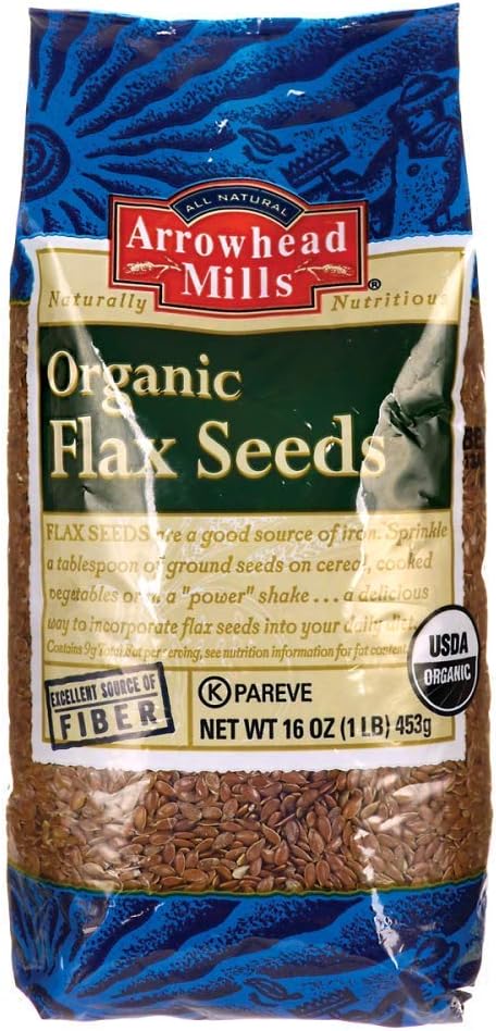 Amazon.com : Arrowhead Mills Organic Flax Seed, 16 Ounce : Flaxseeds ...