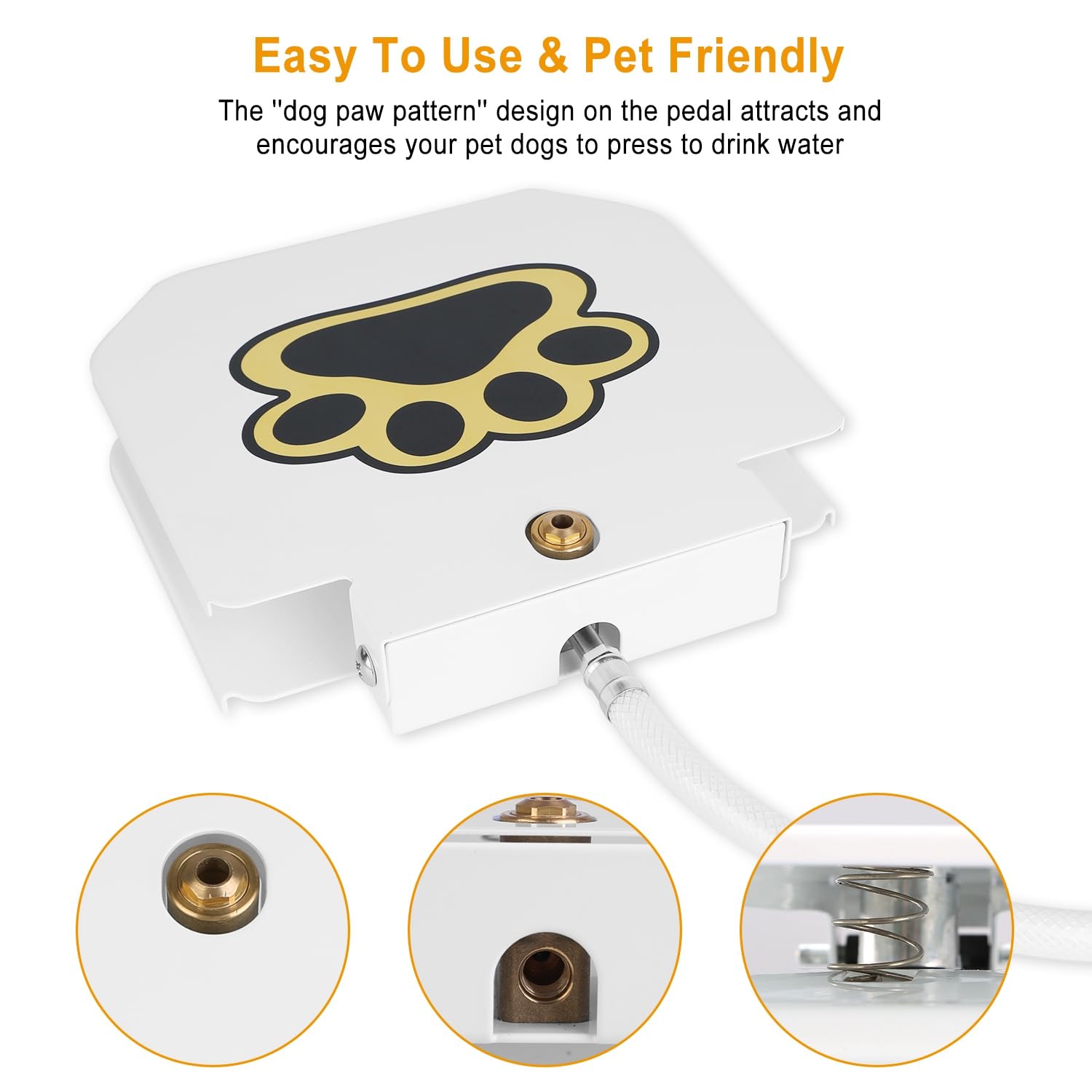 Snapklik.com : Outdoor Dog Water Fountain - Step-on Water Fountain ...
