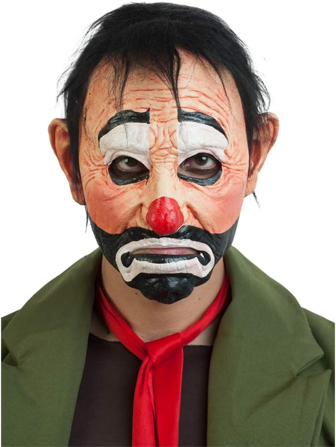 Amazon.com: Ghoulish Productions Trap the Clown Sad Clown Mask, Elastic ...