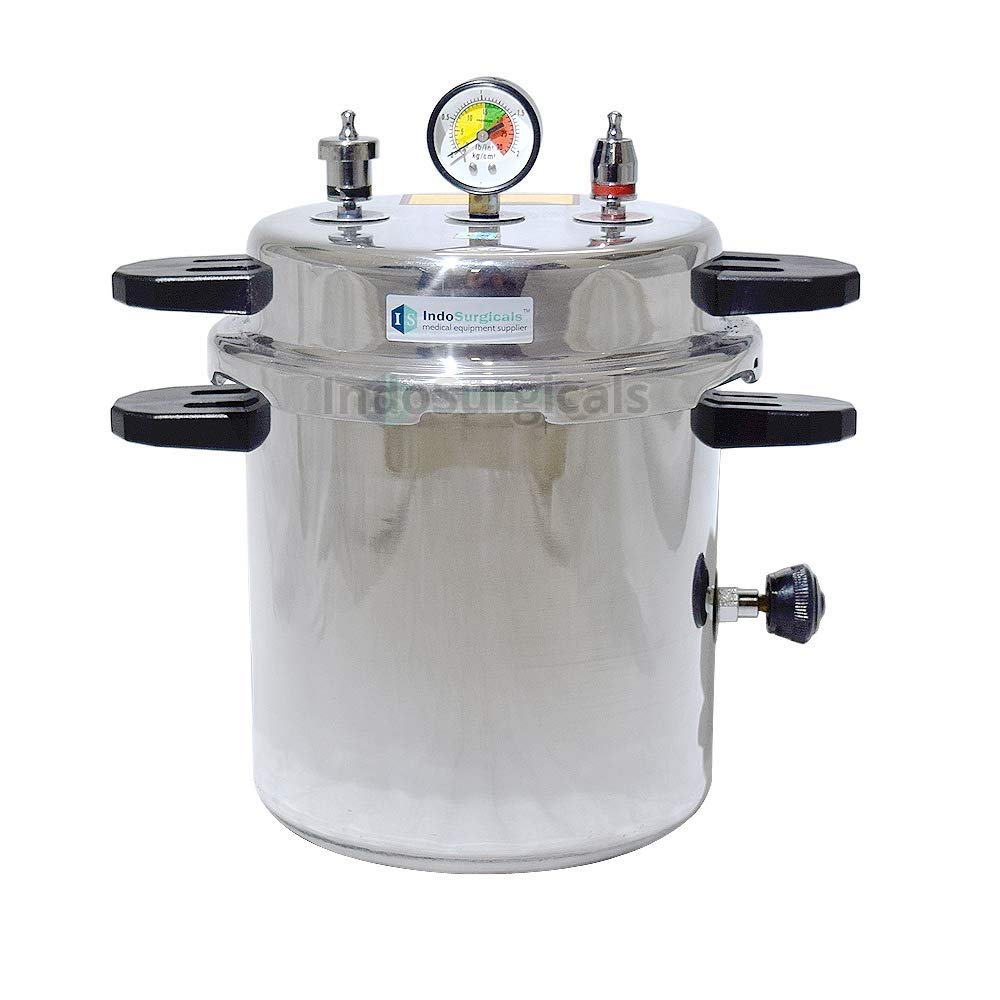 IS IndoSurgicals Non-Electric Small Autoclave Sterilizer, 10 L : Amazon ...