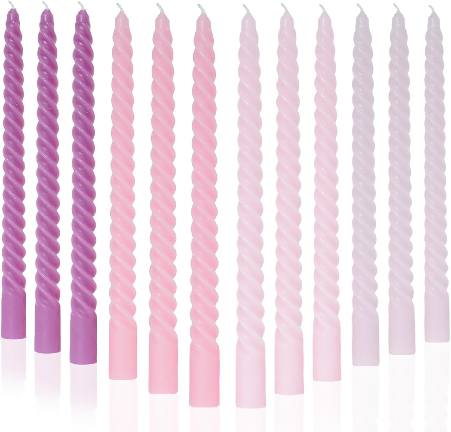 Amazon.com: MAITREYA Purple Taper Candles Tall Candles Stick-Set of 12 ...