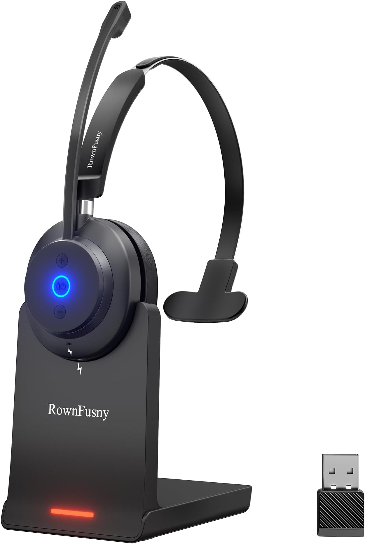 Amazon.com: Delton Noise Canceling Bluetooth Computer Headset with ...