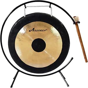 Amazon.com: Arborea Sound Healing and Therapy Mini Gong 12" with Stand ...