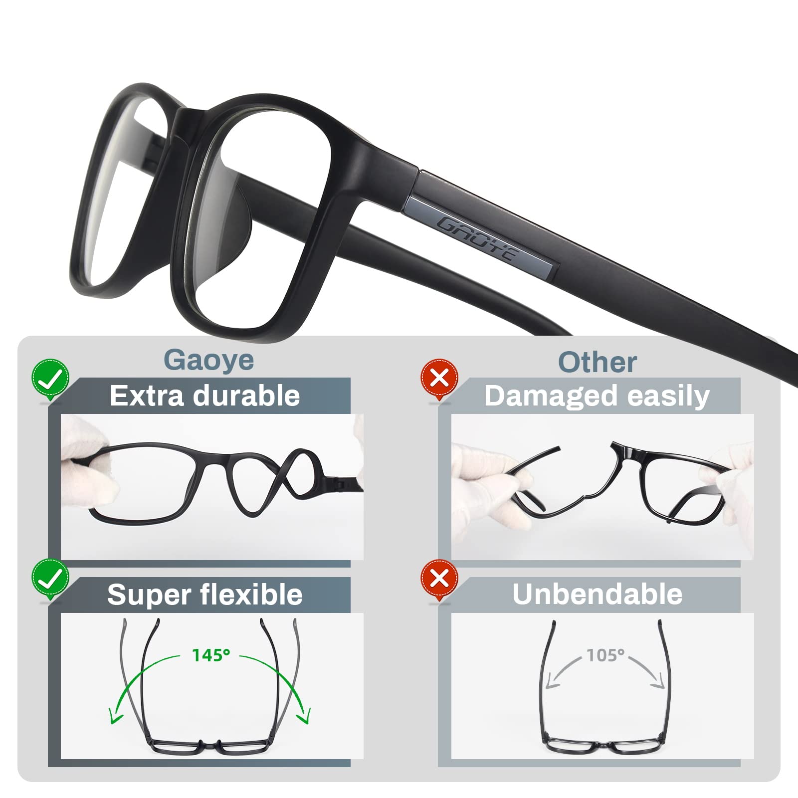 Snapklik.com : Gaoye 6 Pack Reading Glasses For Women Men, Replacement ...